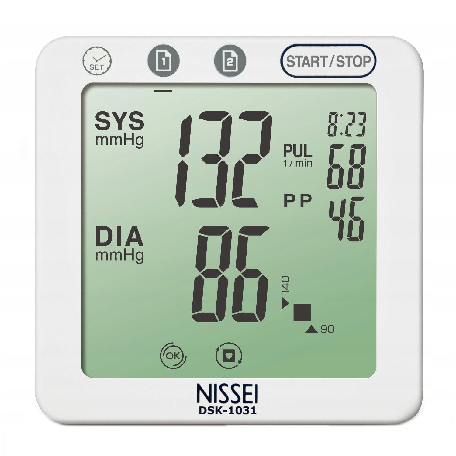 Nissei Automatic Blood Pressure Monitor, equipped with arrhythmia dete ...