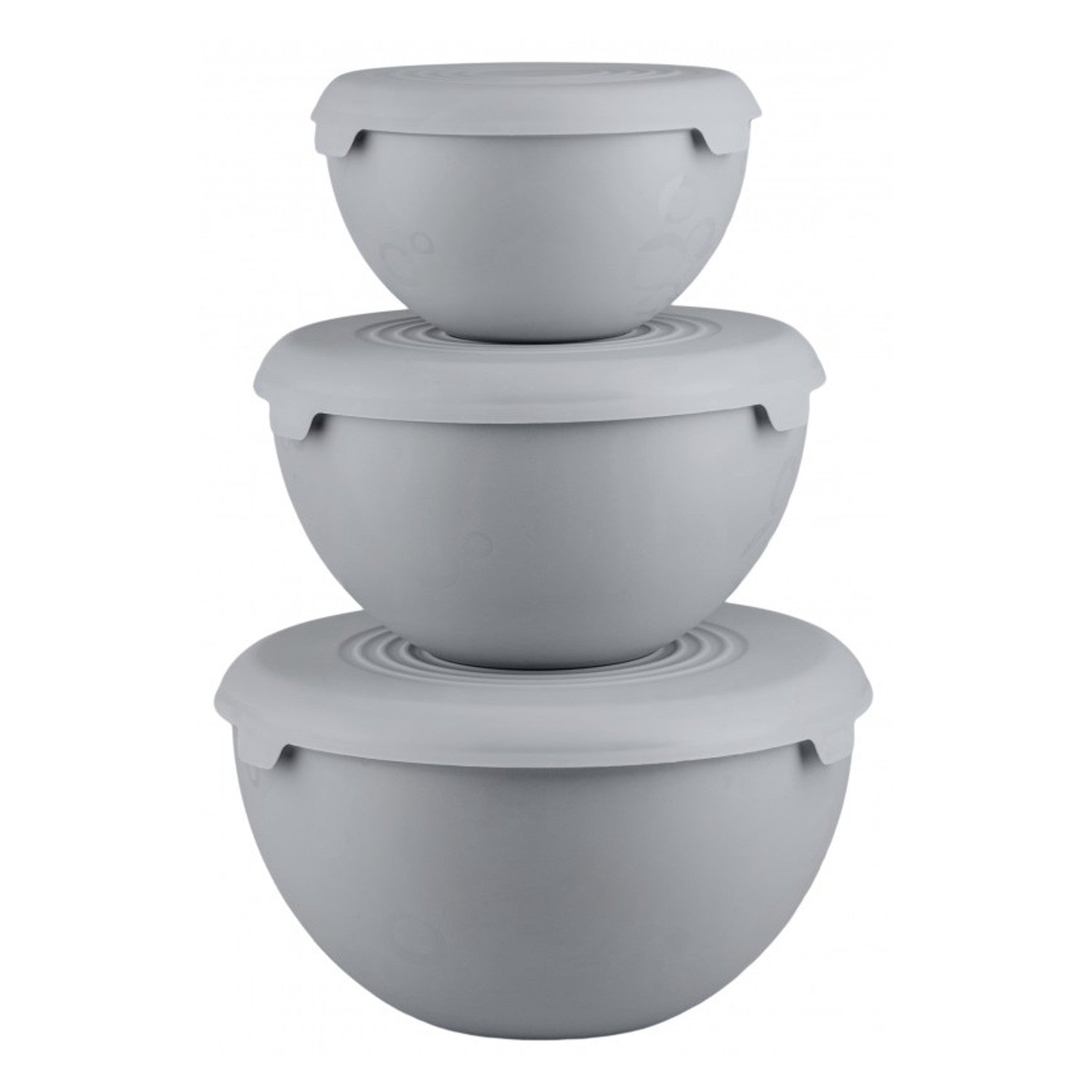 Practic Grey Plastic Bowl Set – 1.5L, 3L, 6L – Essential for Every Kit ...