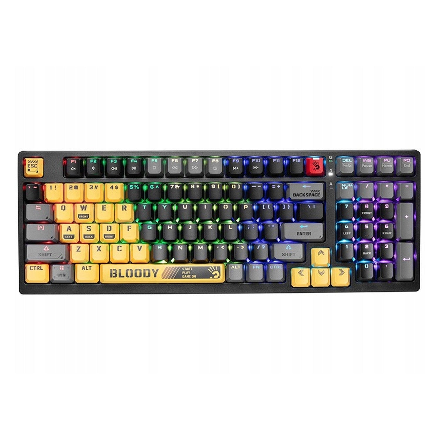 A4TECH BLOODY S98 USB Sports Lime Mechanical Keyboard (BLMS Red Plus S ...