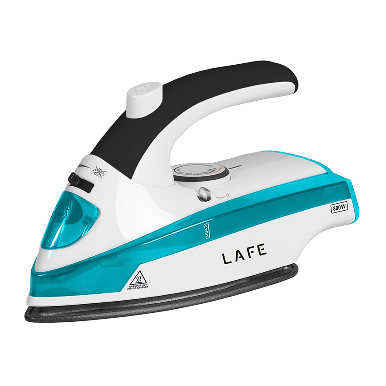 Lafe travel iron, steam, 800W, Teflon non-stick soleplate, SteamGo ...