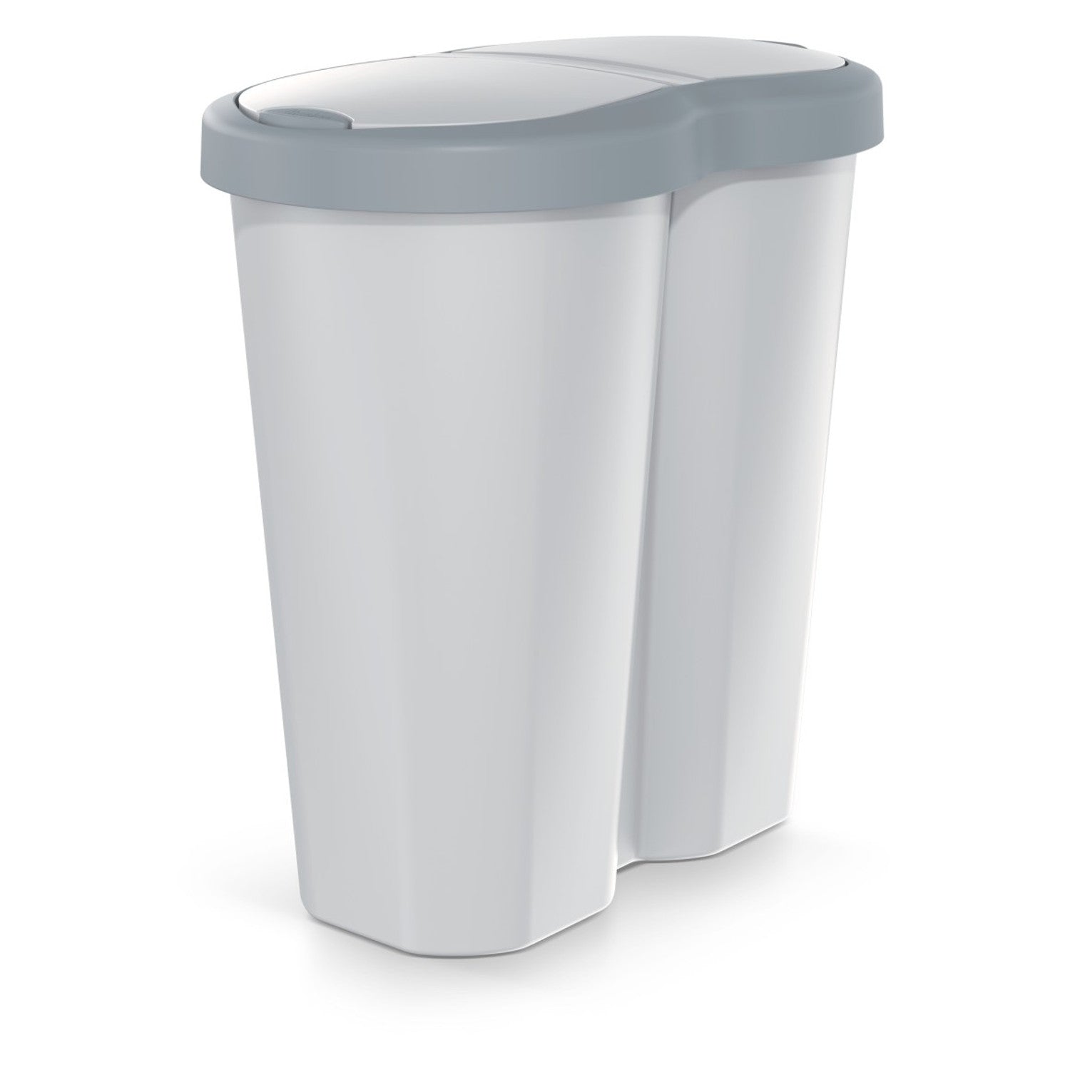 Compacta R Duo trash garbage can, gray/ash, 40L capacity, one compartm ...