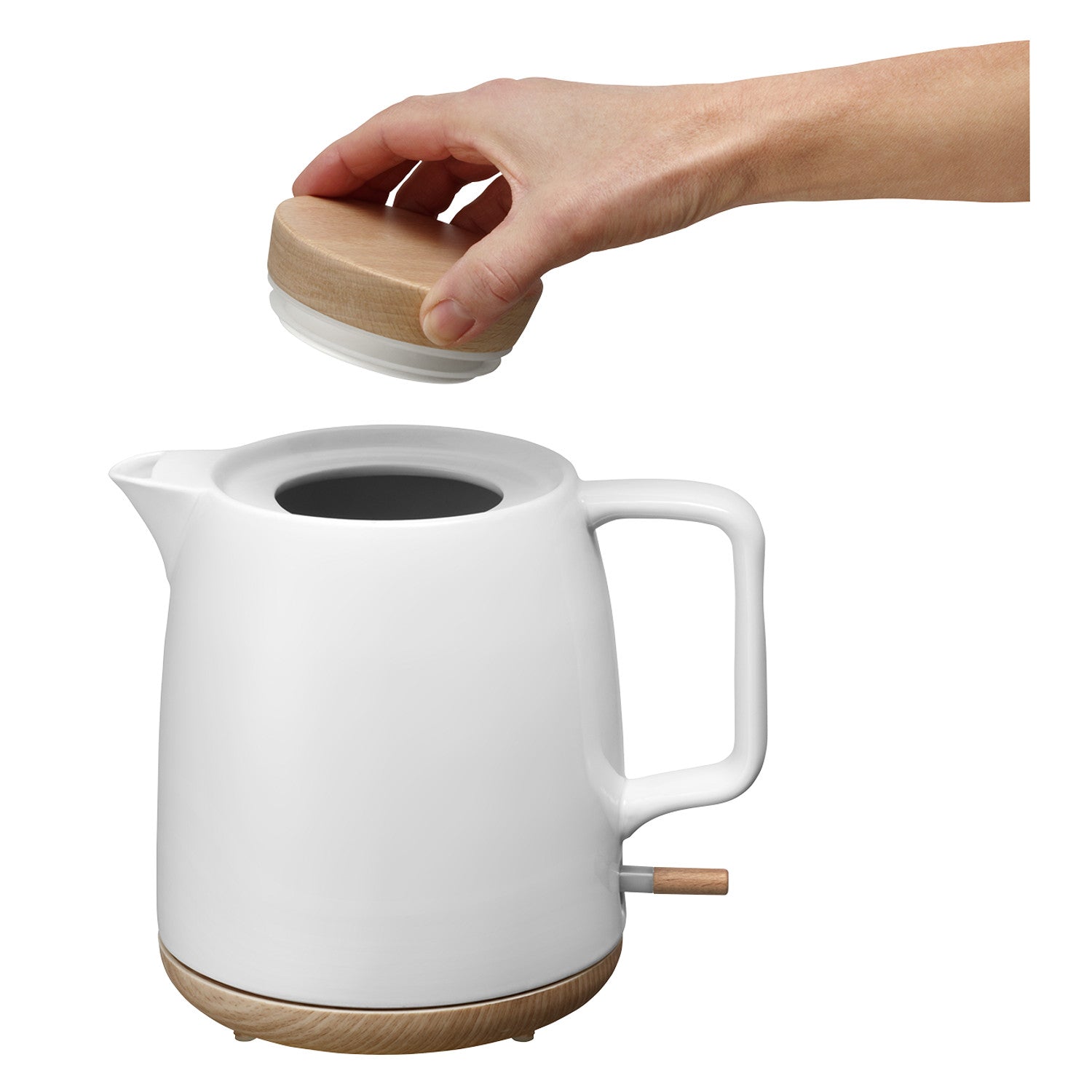 Concept ceramic electric kettle, 1L capacity, 1200 W, white, Strix con ...