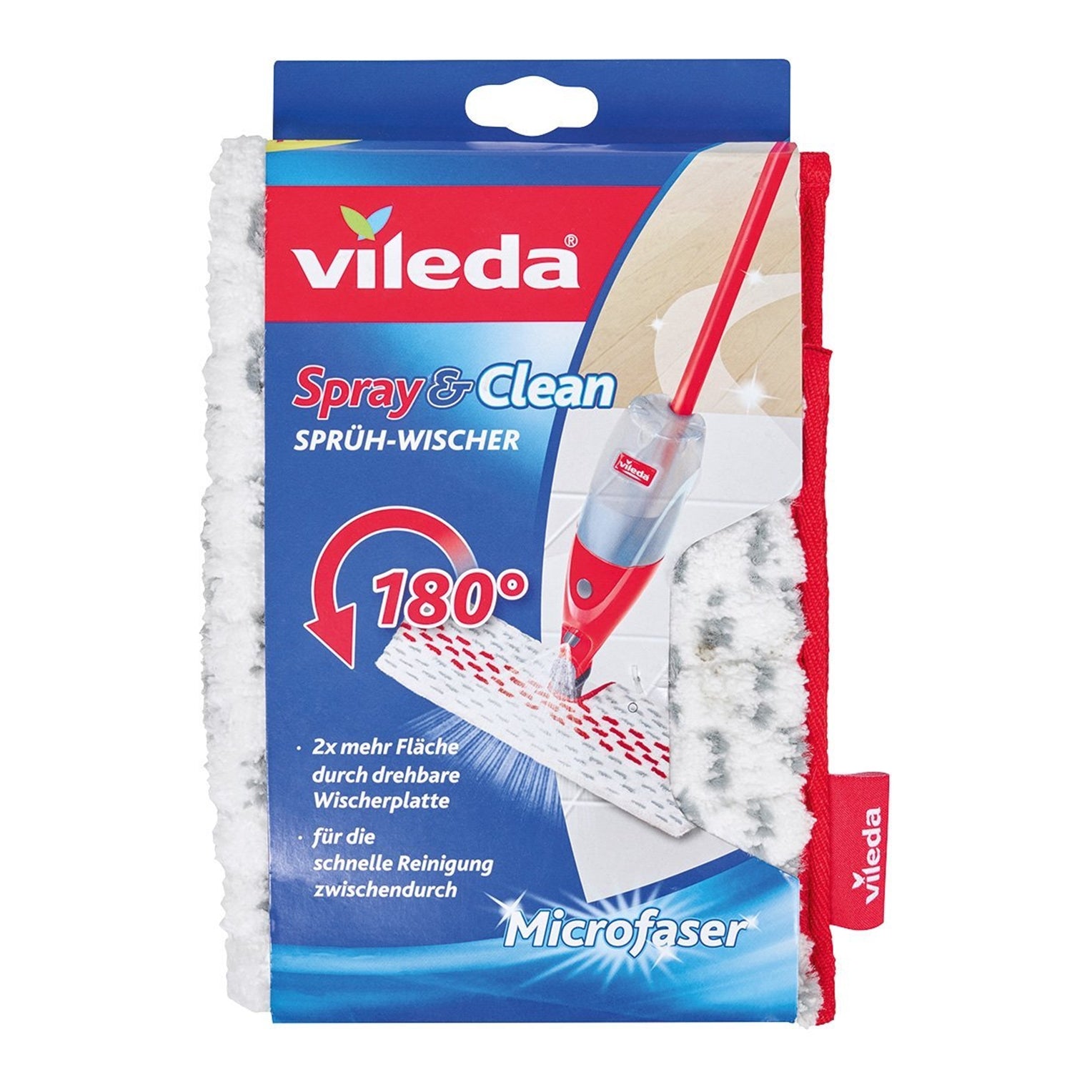 Vileda 164016 1-2 Spray Max Refill Replacement Pad Microfibre ...