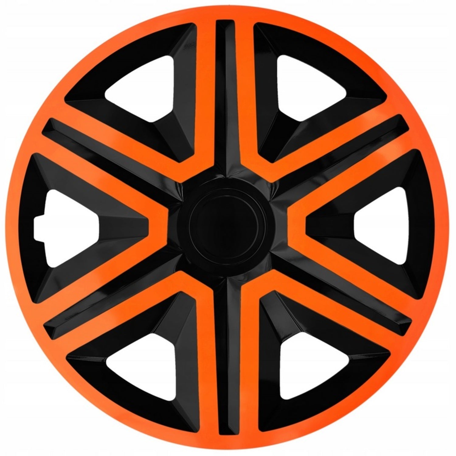 NRM 14" Wheel Covers Hubcaps Universal 4 PCS ABS Black Orange Weather ...