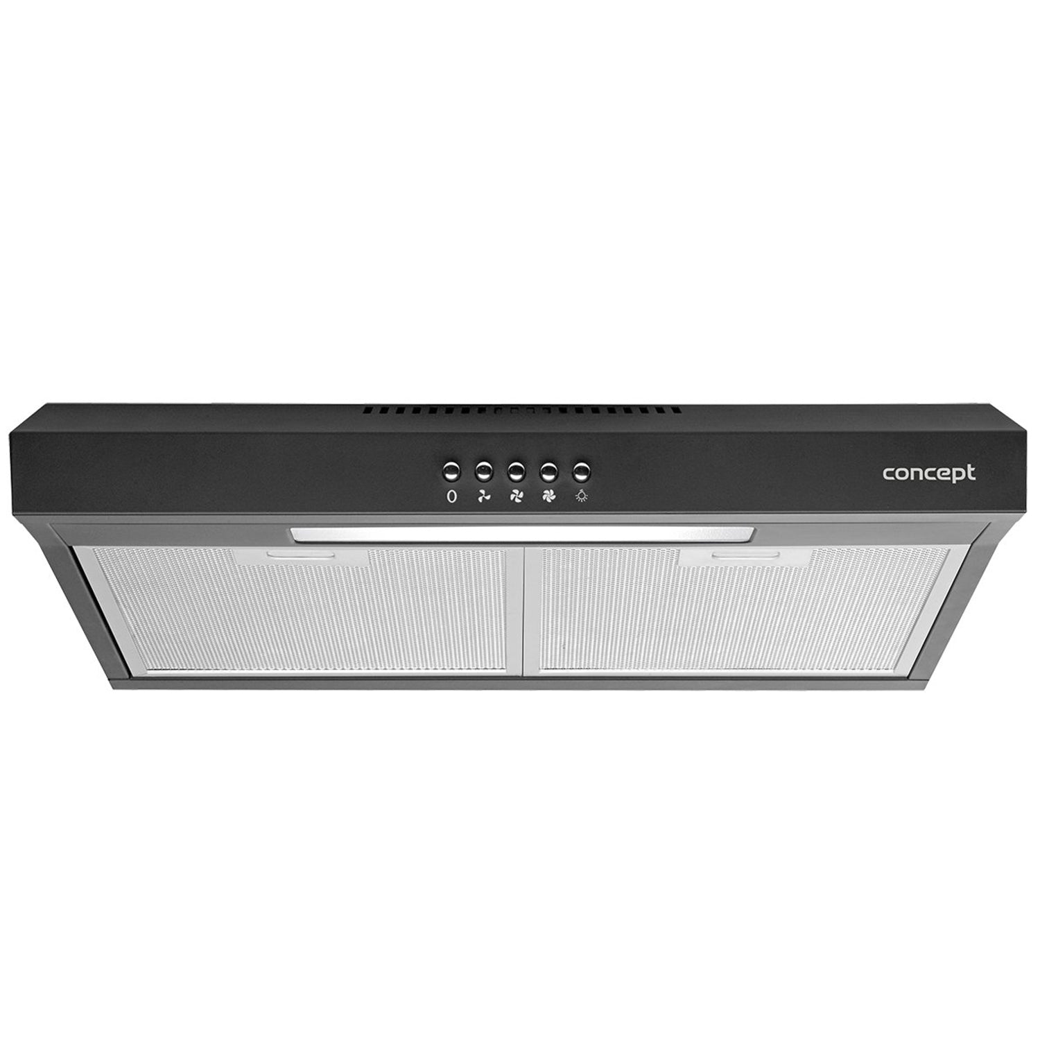 Concept 50cm OPP1250BC Electric Oven Range Hood 50cm Black with LED ...