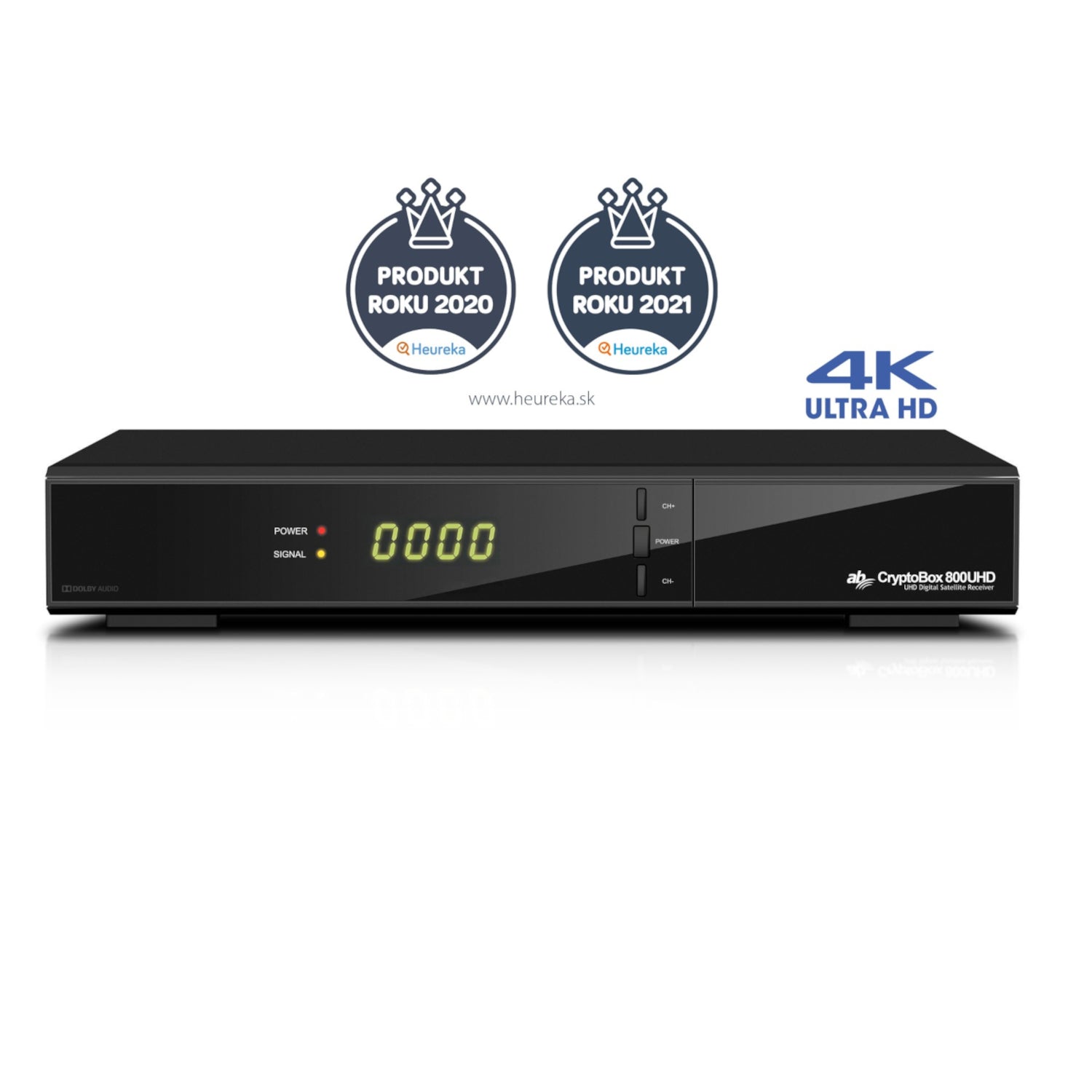 AB Cryptobox 800 Digital Satellite Receiver and Media Player 2in1 UHD ...