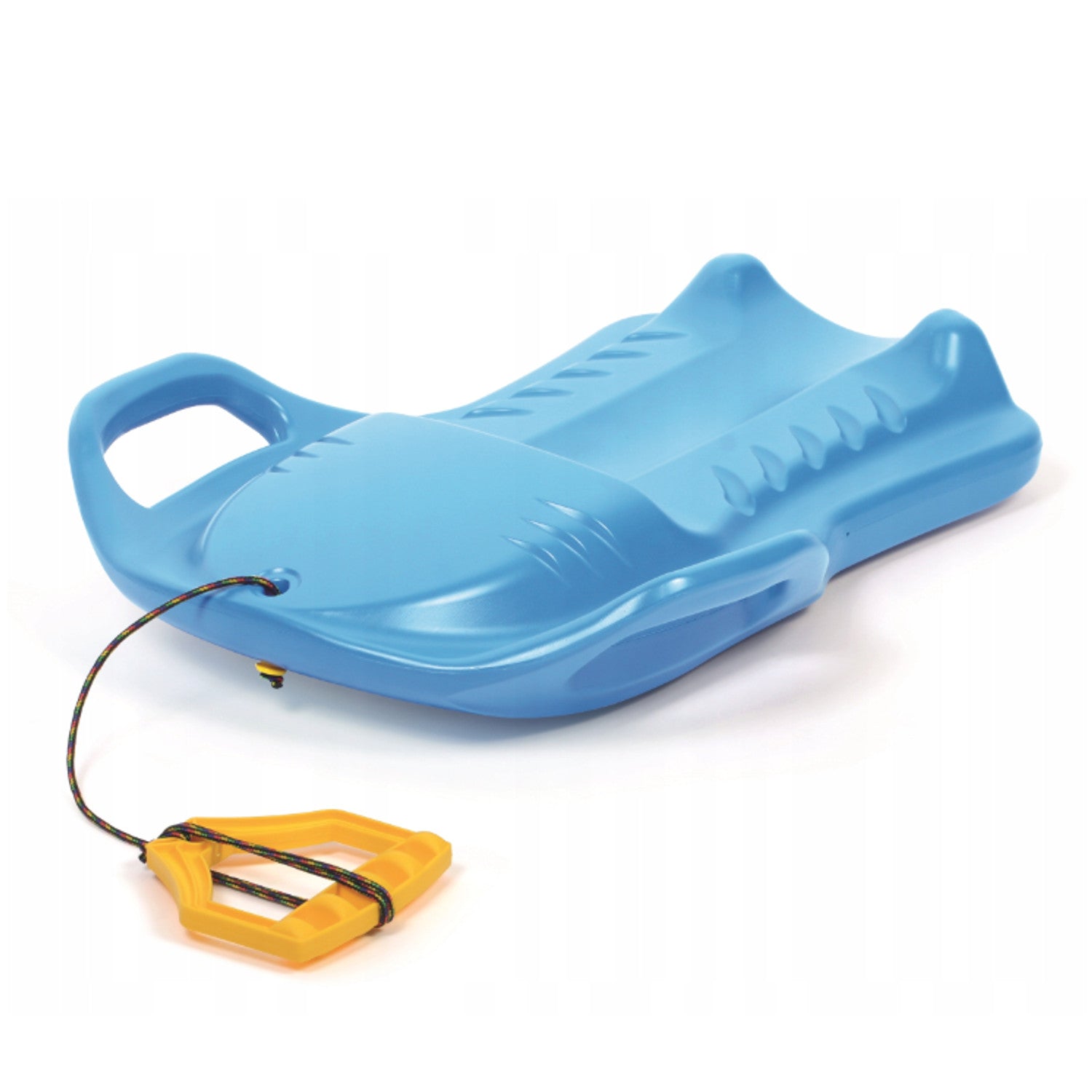 Kids Slide Plastic Snow Sledge Rope Handle Winter Fun Lightweight Safe ...