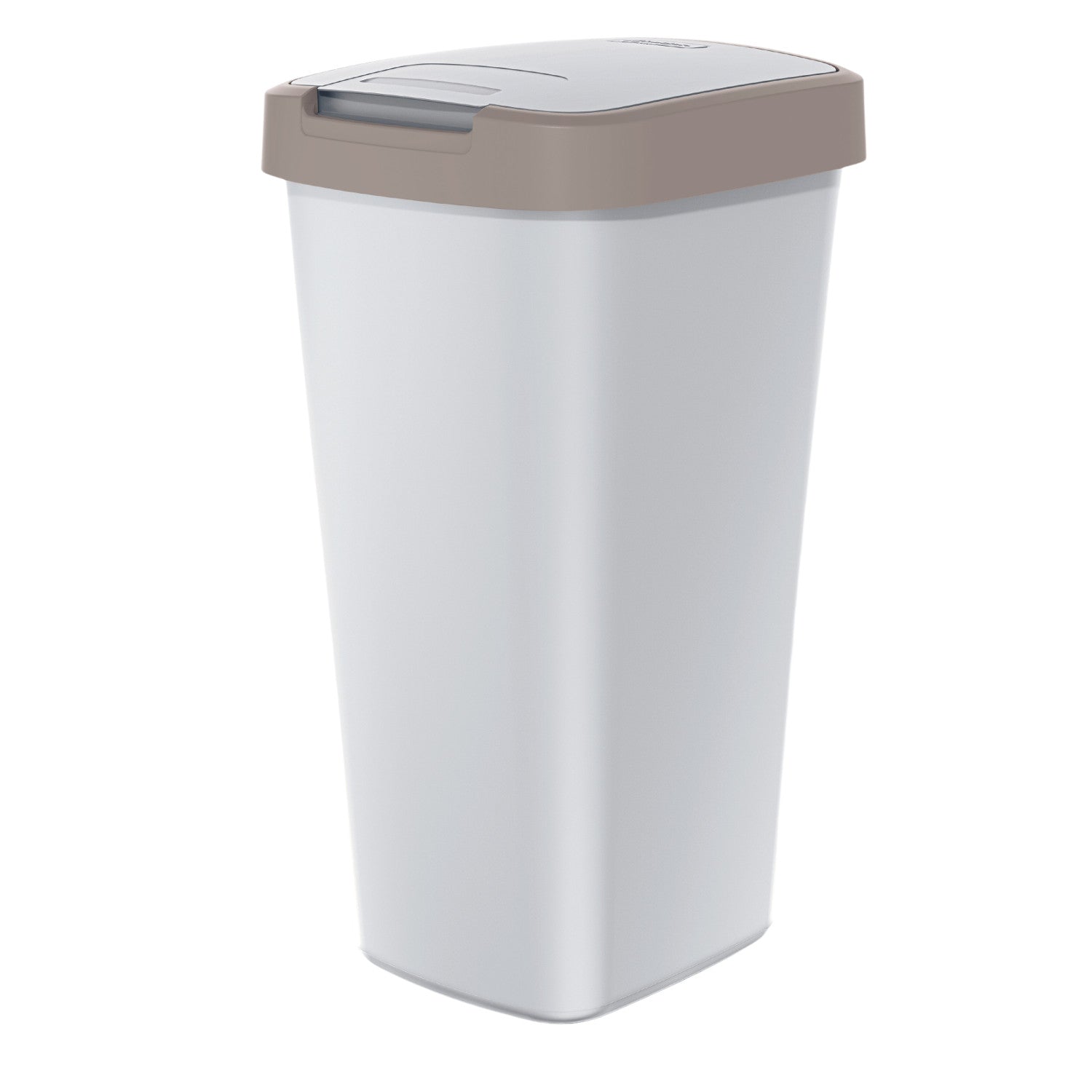KEDEN COMPACTA Q 25 liter trash garbage can NSAB25-WG5C - ash with bro ...