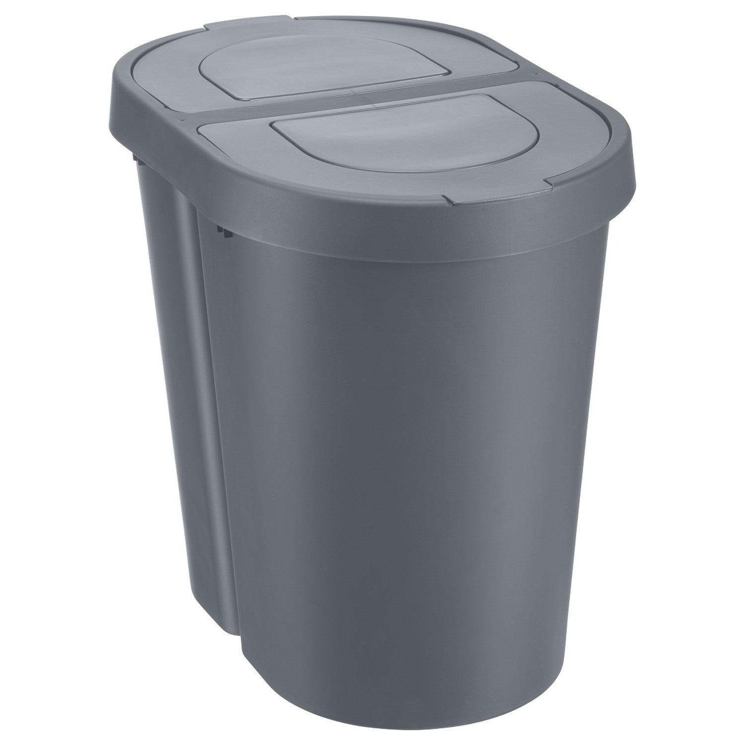 Plast Team Seattle Swing rubbish bin trash garbage can, tilt lid, doub ...