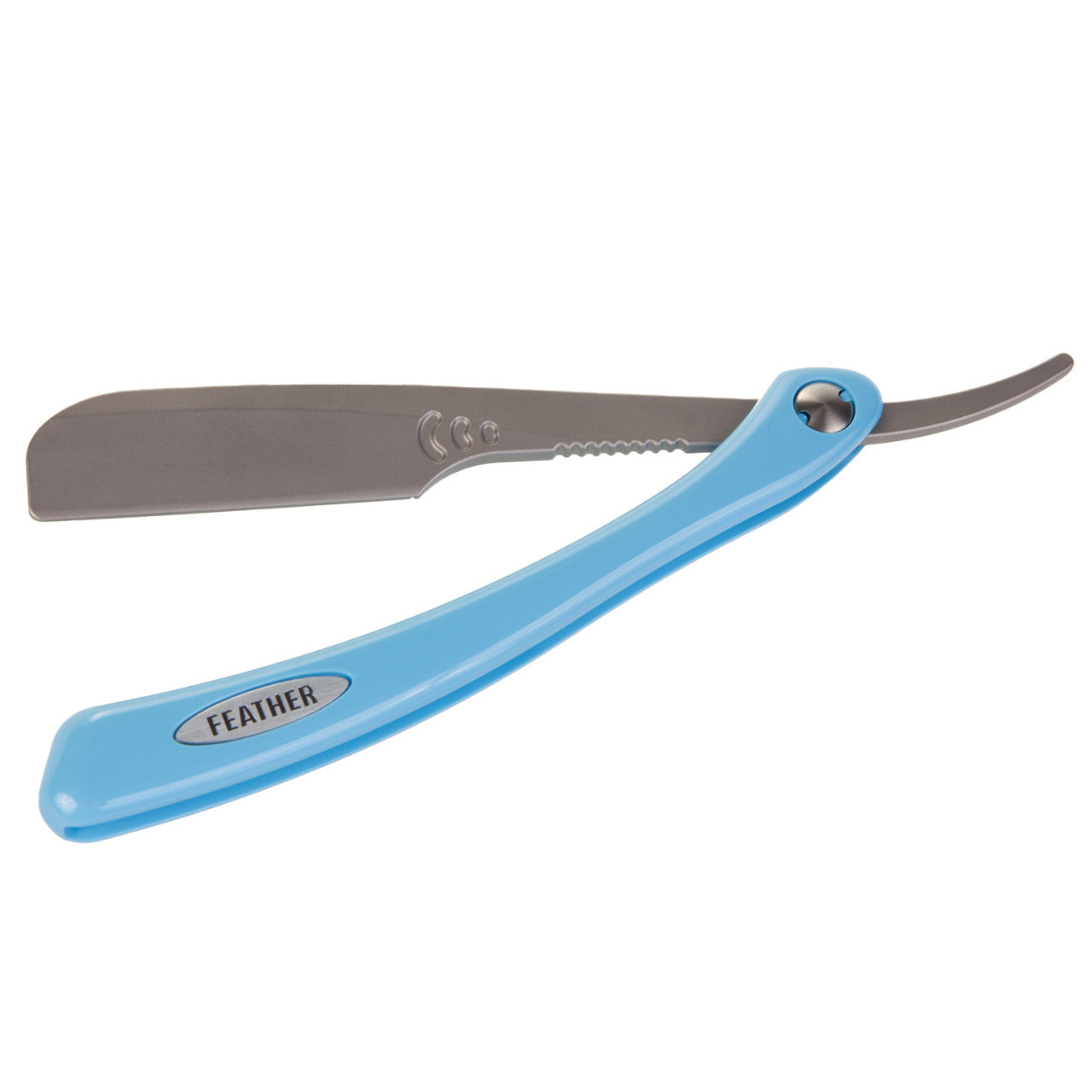 Feather Professional Artist Club razor, razor blade, blue handle ...